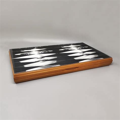1980s Gorgeous Piero Fornasetti Backgammon In Excellent Condition For