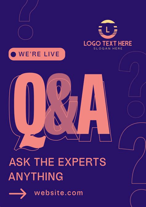 Question And Answer Posters Instantly Create A Question And Answer