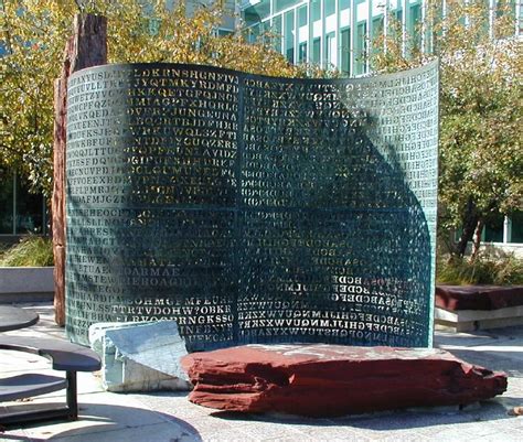 Kryptos Is A Sculpture By American Artist Jim Sanborn Located At The