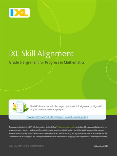 Progress In Mathematics Grade 6 Ixl Pdf Multiplication Triangle