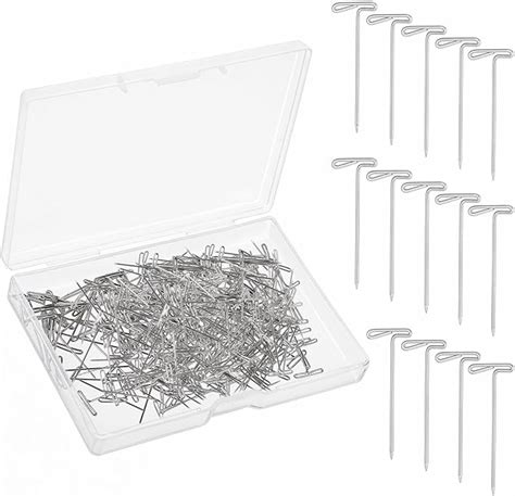 Zeyiyer 100 Pack T Shape Metal Pins 1 Inch Straight Pins For Wig