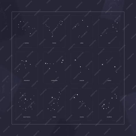 Premium Vector Set Of Vector Constellations Of The Northern And
