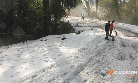Sorprende Granizada De Hasta Medio Metro En Tancítaro Michoacán
