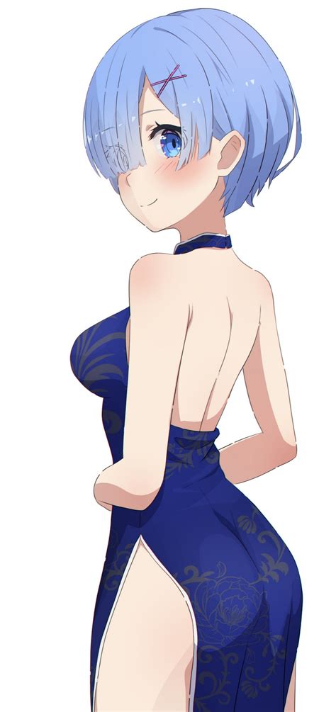 Rem Wearing A Blue Dress By なーすけ Na Suke Rezero Relegantr34