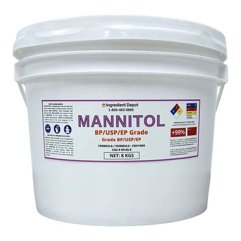 Mannitol Bpuspep Grade 8 Kgs Ingredient Depot