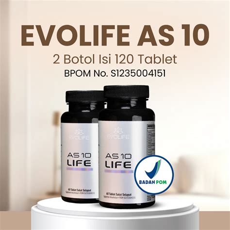 Jual Evolife As10 Suplemen Antioksidan Multivitamin Plus Chelated