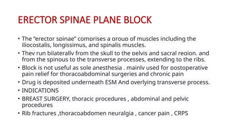 Paravertebral Blockpptx Anesthetic Consideration Pptx