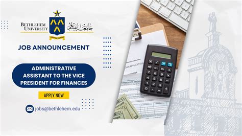 Vacancy Administrative Assistant To The Vice President For Finances