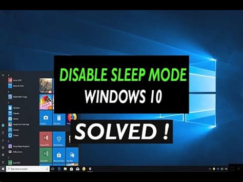 How To Turn Off Sleep Mode On Windows YouTube