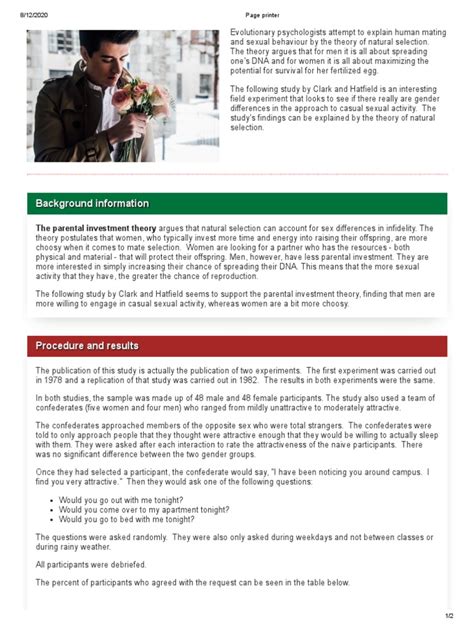 Clark And Hatfield 1989 Download Free Pdf Sexuality Sex