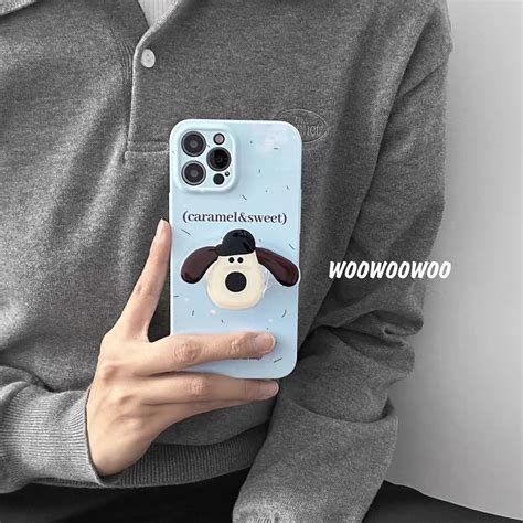 색감천재 소라 그립톡 그로밋 강아지 아이폰케이스 범퍼케이스 유니크 특이한 14프로맥스 13프로맥스 12프로맥스 귀여운 키치 감성 레트로 에이블리