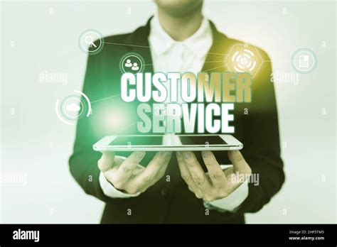 Text Showing Inspiration Customer Service Concept Meaning Process Of Ensuring Client
