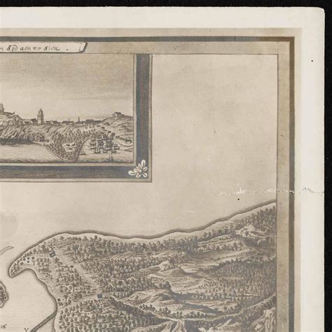 1700 San Juan Puerto Rico Map Antique Aerial View Digital Download