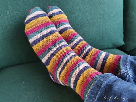 City Stripe Socks Free Knitting Pattern New Leaf Designs Free