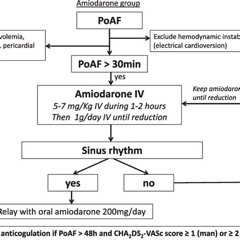 Landiolol Group Algorithm Iv Intravenous Poaf Postoperative Atrial