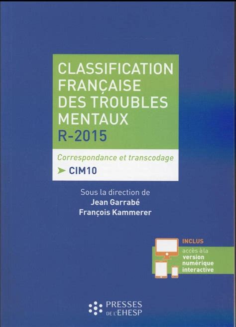 Buy Classification Française Des Troubles Mentaux R2015 4e édition
