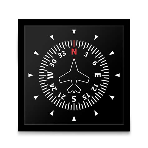 Aircraft Instrument Flight Control Panel Clever Clock Frame Aviation