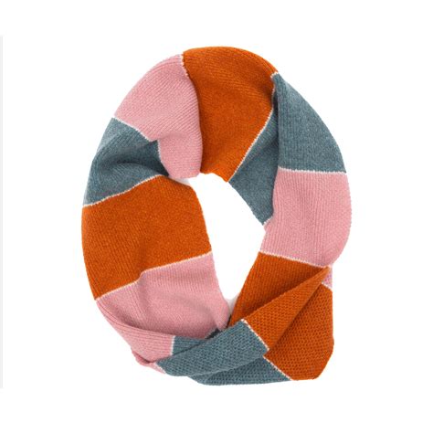 Cwtch Stripe Double Cowl Scarf Katie Victoria Textiles