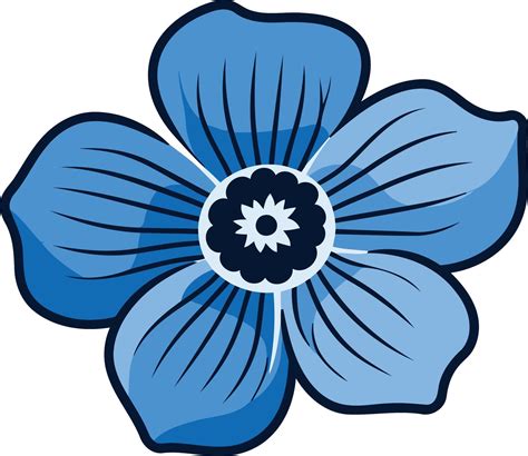 Blue Flower Illustration 49453932 Vector Art At Vecteezy