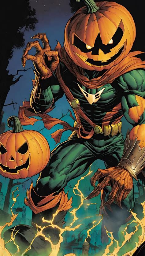 Marvels Jack O Lantern 🎃 Wallpaper Digital Fanart Comic Villains