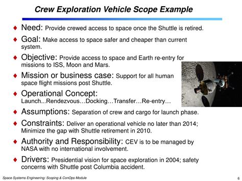 Ppt Scoping And Concept Of Operations Conops Module Space Systems Engineering Version 1 0