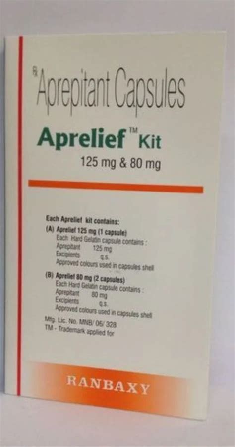 Aprepitant Capsules Generic Emend For Hospital 125 Mg 80 Mg At ₹ 1280 Pack In Anjangaon