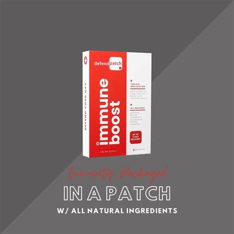 Immunity Patch For Health And Wellness