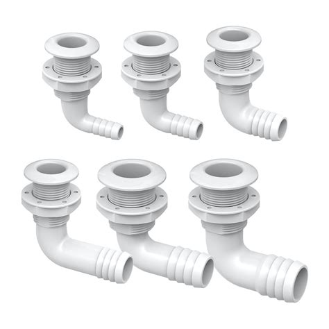 90 Deg Polypropylene Fibreglass White Marine Rv Systems