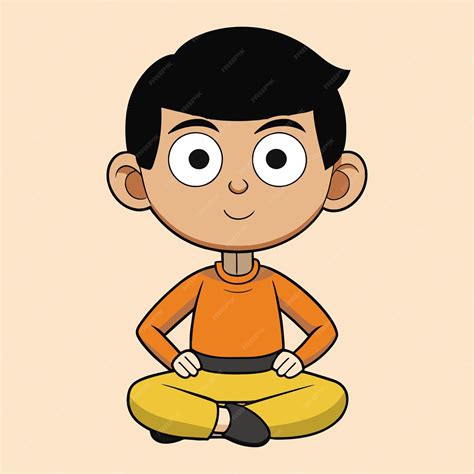 Premium Vector A Boy Thinking Cartoon Vector Illustration