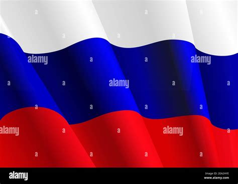 Russian Blue And White Flag Stock Vector Images Alamy
