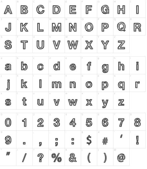 White Outlines Font Download