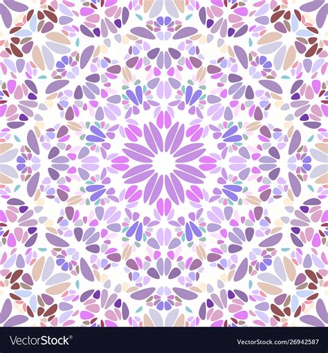 Psychedelic Geometrical Curved Stone Mosaic Vector Image