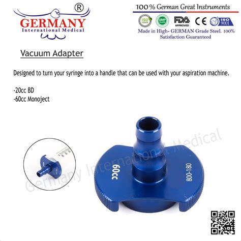 Vacuum Adapter Buy Online High Quality Surgical Instruments