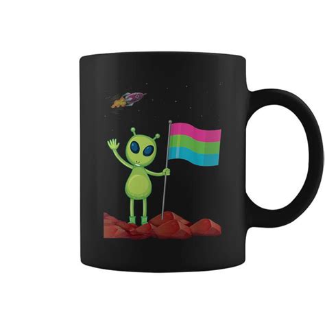 Polysexual Flag Alien Poly Pride Lgbtqia Nonbinary Ufo Space Coffee Mug Mazezy