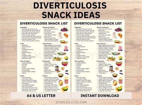 Diverticulosis Snack List And Ideas For Diverticulosis Food List Meal