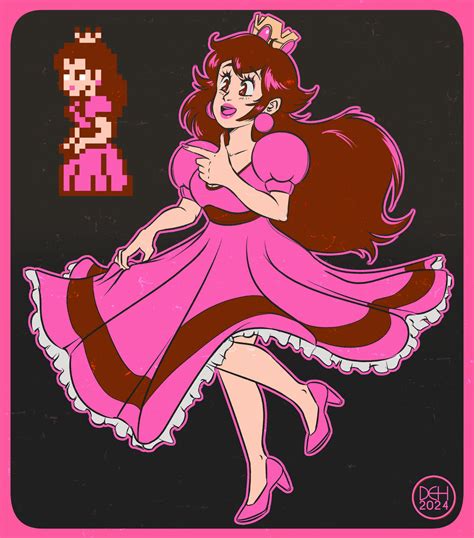 Princess Peach 1985 Smb Sprite Redraw Challenge V2 By Danee313 On