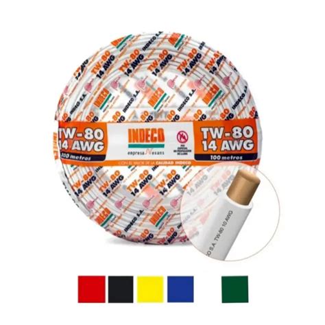 Cable Tw 80 450 750v 14 Awg Indeco Qandr Corporaci