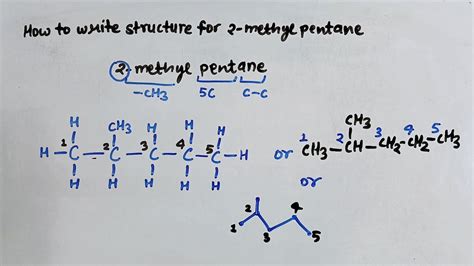 How To Write Structure For 2 Methylpentane L Structure Of Organic
