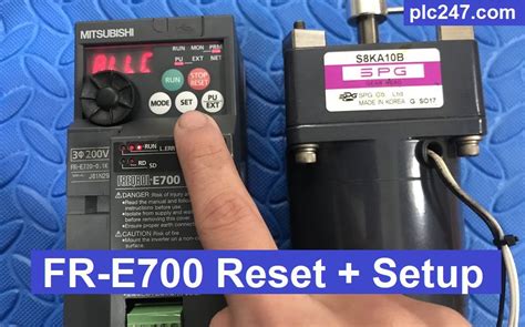 [tutorial] Mitsubishi Vfd Fr E700 Setup
