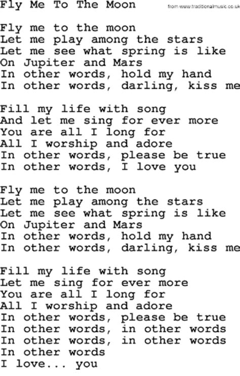 Fly Me to the Moon Song Lyrics