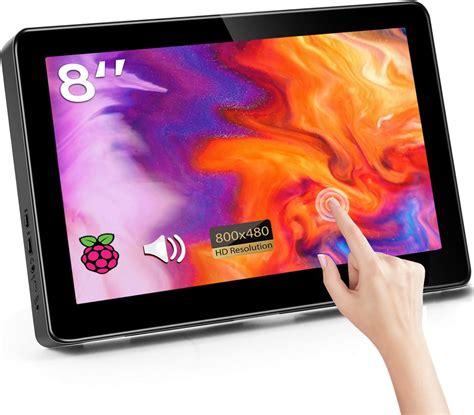 Ulrhzar 8 Inch Touchscreen Monitor Portable Screen Small