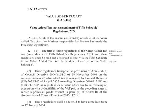 Nico Sciberras On Linkedin A New Exemption Zero Rate Has Been Introduced Via Ln 12 Of 2024…