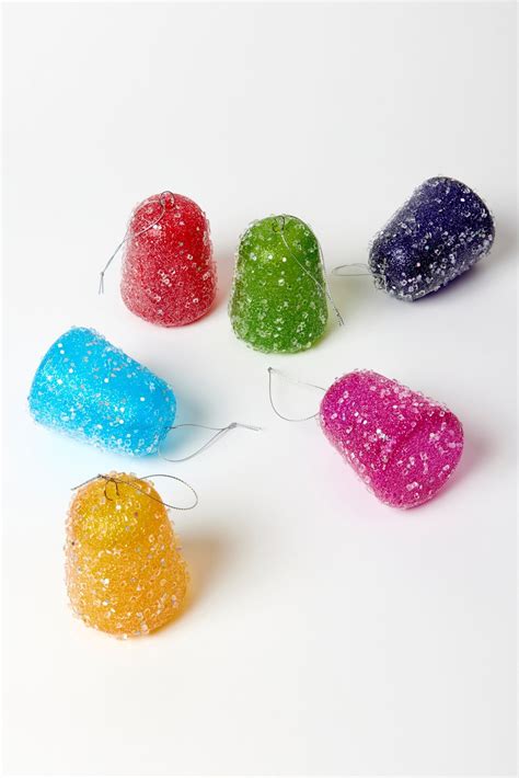 Giant Gumdrop Decorations 4” Ice Gumdrop Ornaments Set Of 6