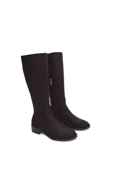 Lucia Low Block Heel Knee High Riding Boots