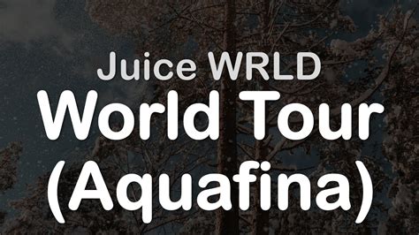 Juice Wrld World Tour Aquafina Clean Lyrics Youtube