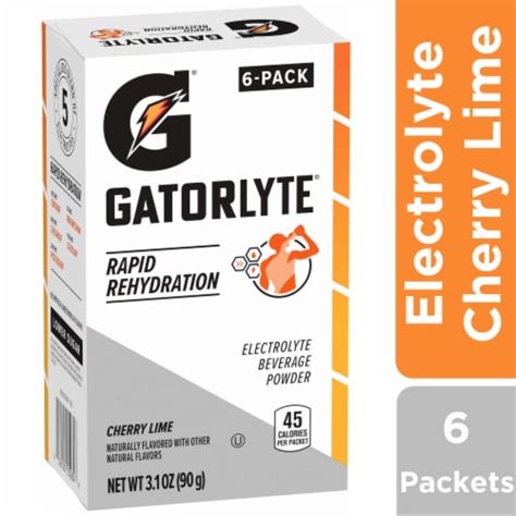 Gatorade® Gatorlyte® Electrolyte Cherry Lime Drink Mix Packets 6