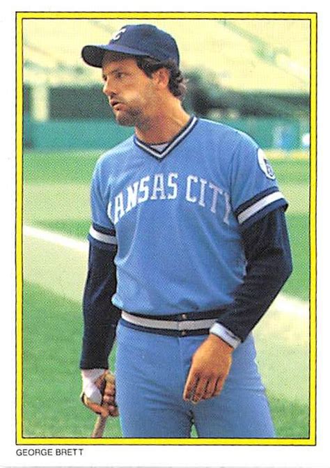 George Brett Baseball Card Kansas City Royals Hall Of Fame 1983 Topps