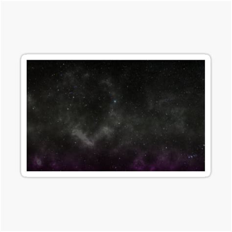 Asexual Pride Galaxy Sticker By Wildrose271 Redbubble