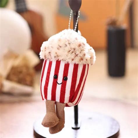 Mochila De Peluche Con Colgante Pequeño De Palomitas De Maíz Cuotas