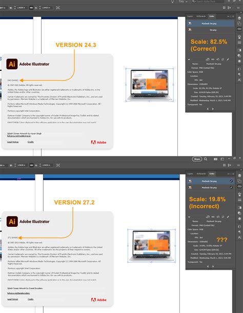 Illustrator 26 3 1 Linked Image Scale Issue Adobe Support Community 12967503